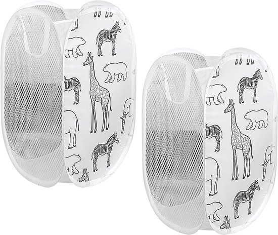 SNQ 2 stuks pop-up wasmand- opvouwbare wasmand- opvouwbare wasmand- wasmand met... | bol