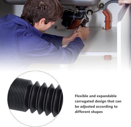 Flexibele PVC-waterleiding met Afvoerpijp voor Wastafel - Keuken ...