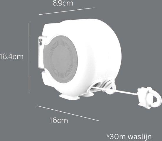 ApexArte® Waslijn Uittrekbaar - Wanddroogrek - Wasdraad | bol