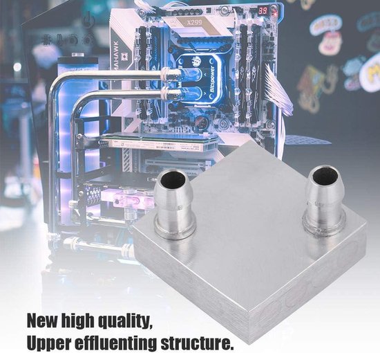 Watergekoeld Aluminium Koelblok 40x40mm Voor Cpu - Radiator ...