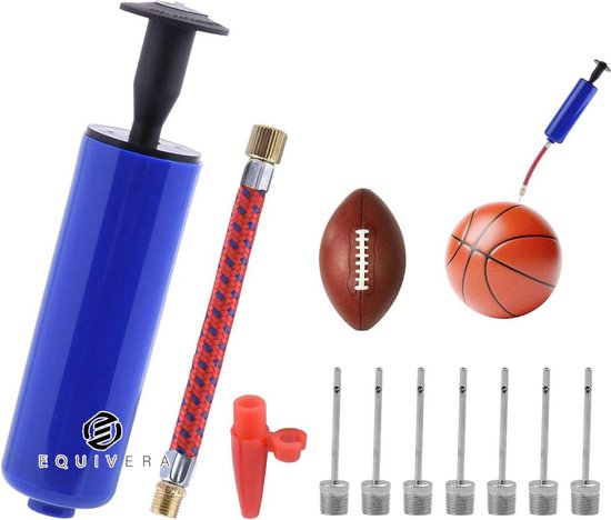 Equivera 10-delige balpompenset voor diverse opblaasbare ballen met ...