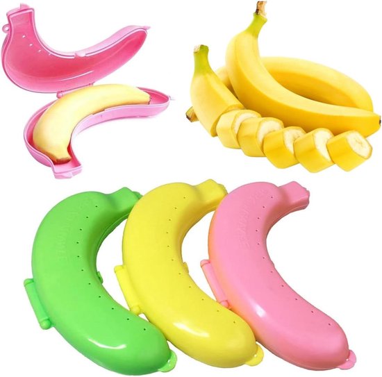 Bananen opbergdoos - 3 stuks bananenkluis kunststof-container . | bol
