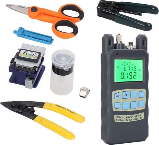 FTTH Tool Kit voor Glasvezel FTTH Termination Tool Kit met Optische ...
