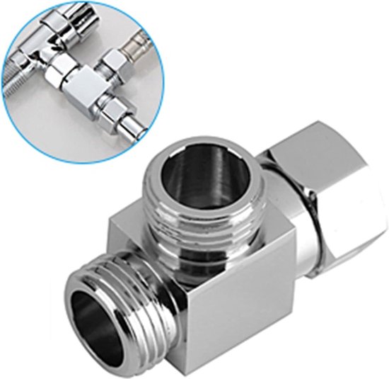 Messing 3-Way Diverter Slang Fitting Tee Adapter Connector voor ...