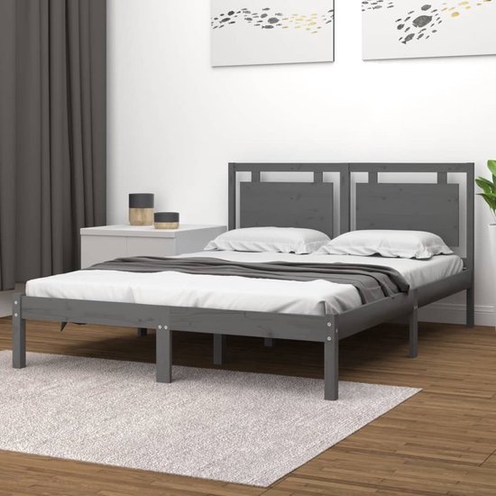 vidaXL Bedframe Grenenhout - Multiplex Lattenbodem - 150 x 200 cm ...