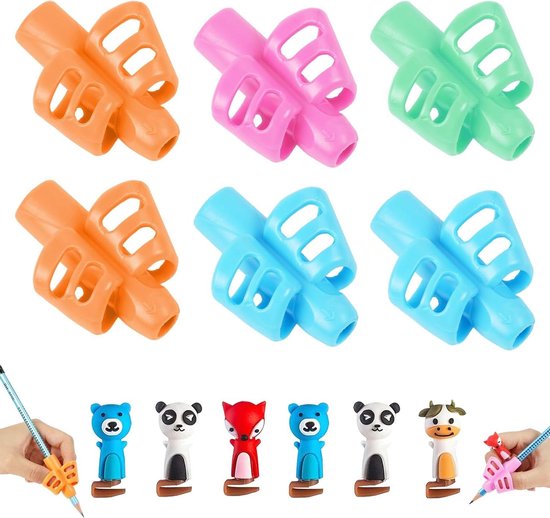 12 Pieces Soft Silicone Handwriting Grip - Left/Right Handed Kids ...