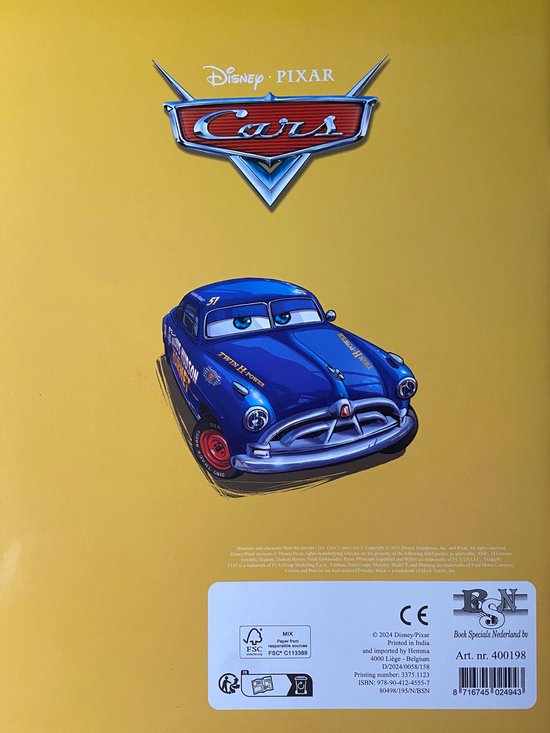 MultiColor - Disney Pixar Cars Kleurboek - 32 Pagina's - 17 Kleurplaten ...