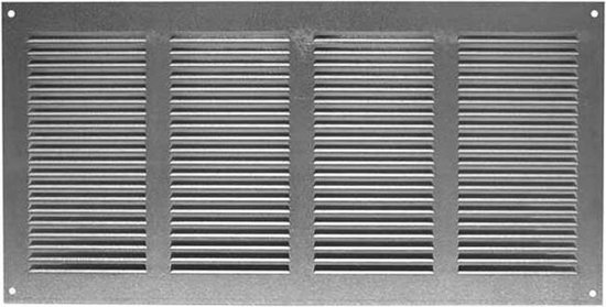 Metalen rooster 400x200mm zink - MR4020Zn | bol