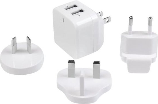 Elemax Global Travel Charger 3 in 1 UK EU AU Plus Adapter | bol