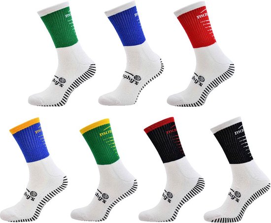 Murphy's Pro Mid Grip Socks Adult Maroon/White 6-8. | bol