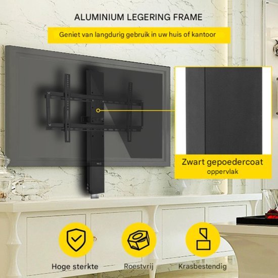 Tv Lift - Gemotoriseerde Kast - Tv Beugel - Hoogte Verstelbaar | bol
