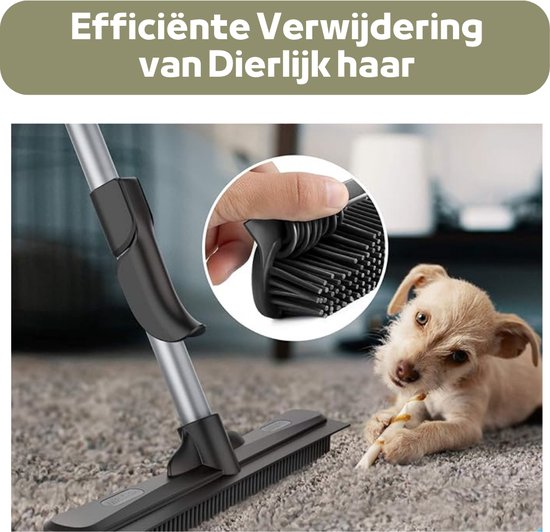 LifeStages - Veegborstel - Rubberen Bezem met Trekker - 3-in-1 ...