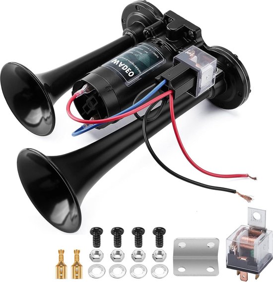 Truck Claxon 150db Super Luide Auto Claxon Met Compressor-Luchthoorn ...