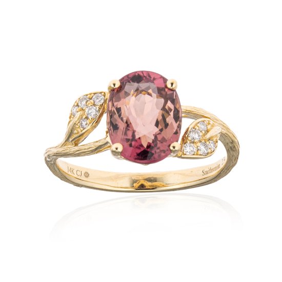 Gouden ring met een Congo Neon Toermalijn (Smithsonian) | bol