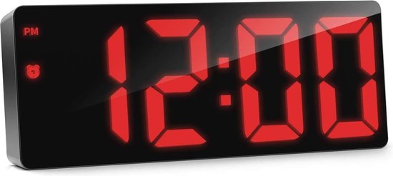 Digital Alarm Clock met Groot LED Display - Snooze Functie en Energiebesparende Modus | bol