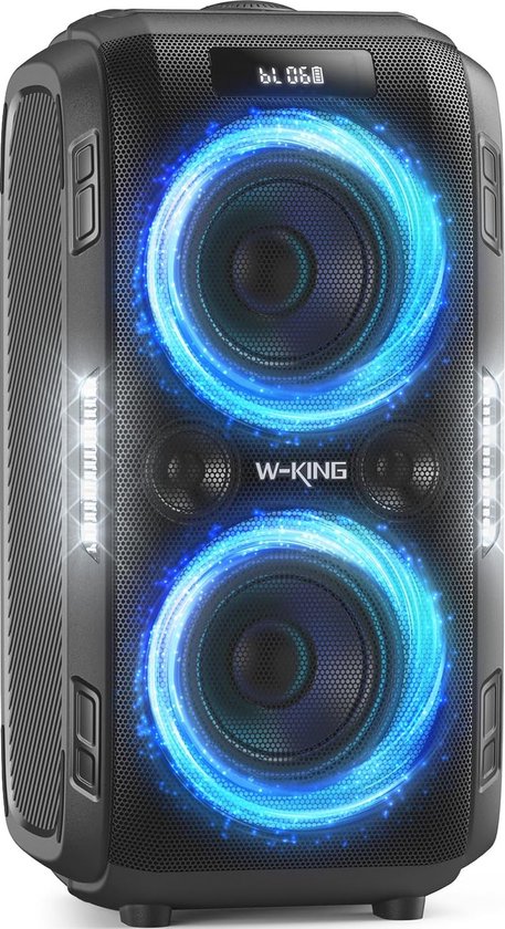 Grote Draadloze Bluetooth Party Speaker met 12 Custom Bass Instellingen – Krachtige... | bol