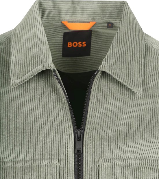 BOSS Overshirt Lozzy Corduroy Groen - Maat XXL - Heren | bol