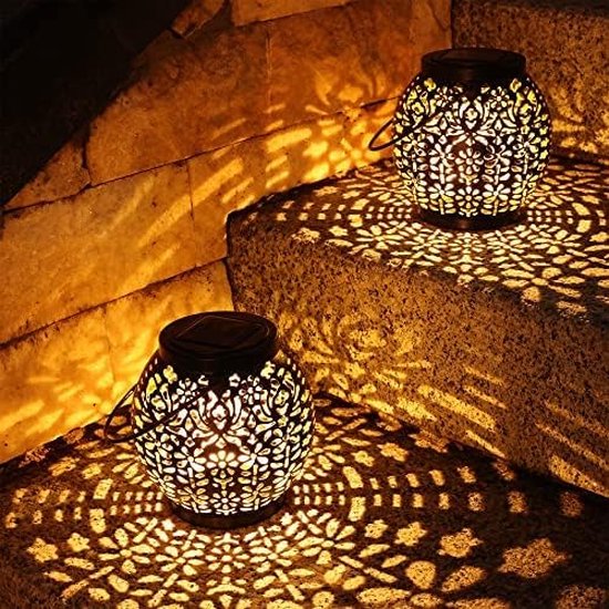 Lantaarn op zonne-energie - voor buiten - hanglamp - IP65 - waterdicht ...