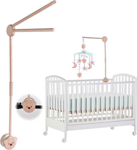 Baby mobiel met muziek voor babybed kinderbed - mobiele houder frame ...