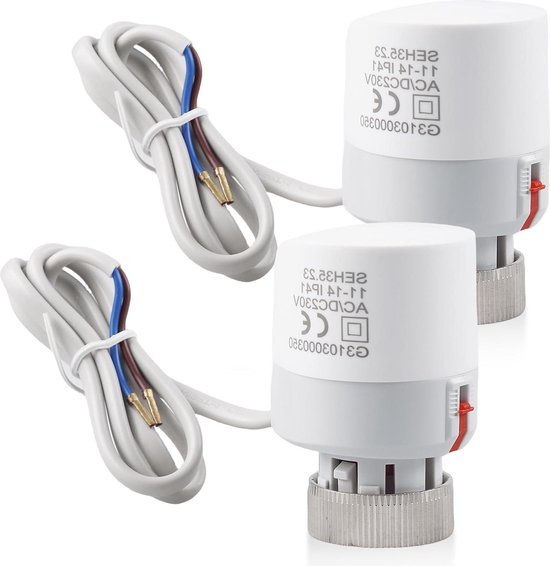 Elektrische thermische aandrijving 2 stuks - vloerverwarming - Ac230 V ...