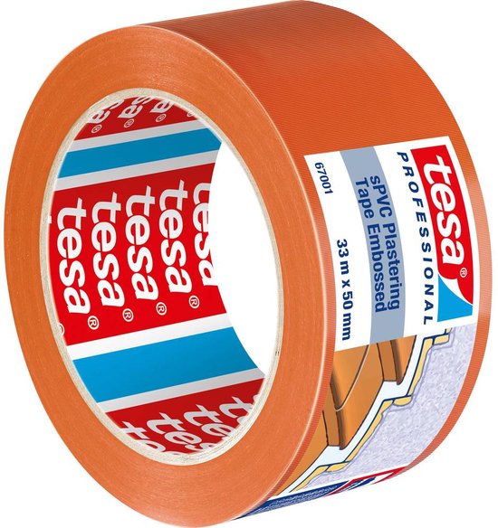 tesa SPVC EMBOSSED 67001-00003-00 Gipstape tesa Professional Oranje (l ...