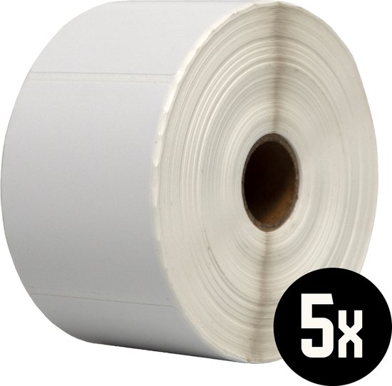 DULA Compatible Zebra Labels 58x66mm - 1000 etiketten per rol - kern ...