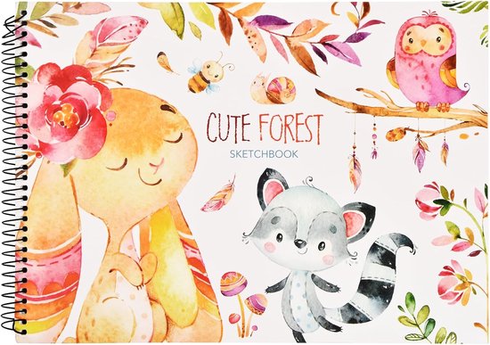 A4 Schetsboek 21 x 29 cm met 100 Pagina's voor Creatief Tekenen en ...