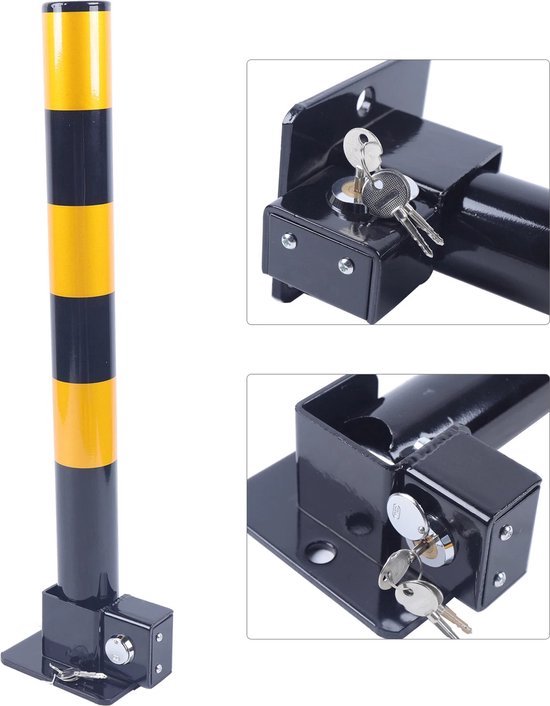 Auto paaltje - Autobarriére - Opvouwbaar - Parkeerbarriére - Oprijlaan ...