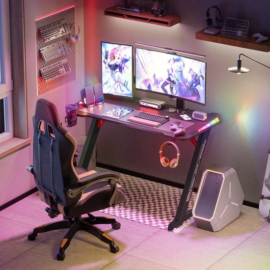 Wisfor - Groot laptopcomputerbureau - 55,11 x 23,62 x 30,71 inch ...