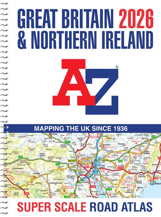 Fiction Books & Fiction Leather Bound Great Britain A-Z Road Atlas 2026 ...