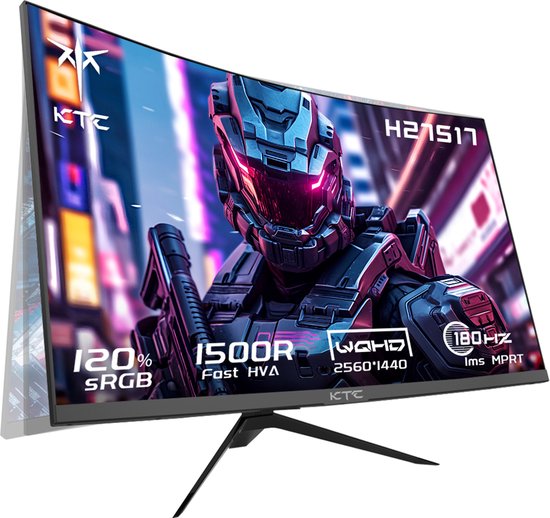 KTC H27S17 - 27-inch 1500R Curved Gaming Monitor - QHD 2560x1440 ...