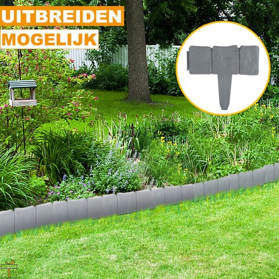 Tuinhek 10 stuks - Uitbreidbaar - Perkafzetting - Borderrand ...
