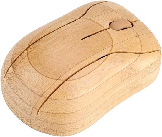 Wireless Bamboo Optical Mouse - Ergonomic Vertical Mouse for PC Laptop ...