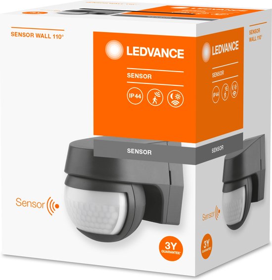 LEDVANCE Armatuur: voor muur, SENSOR WALL 11-DEG / 22-…24- V, body ...