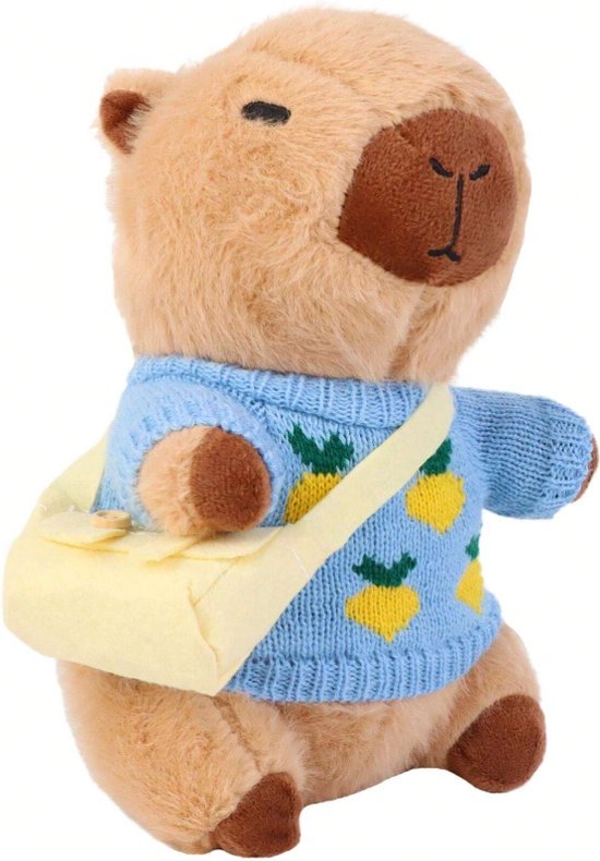 S&E Capybara Knuffel – Schattige en Zachte Pluche Knuffel met Trui (23 ...