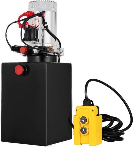 Hydraulische pomp - 12V DC - dumptrailerpomp - Ideaal Voor 3200 PSI | bol