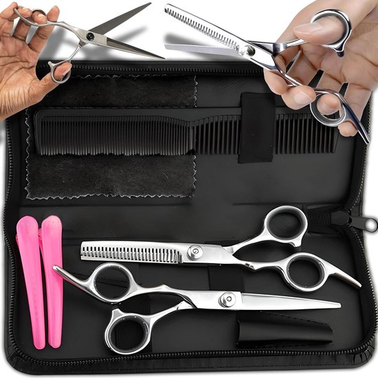 Professionele Haarknip- en Kamset - 6" Haarschaar voor Haar Snijden ...