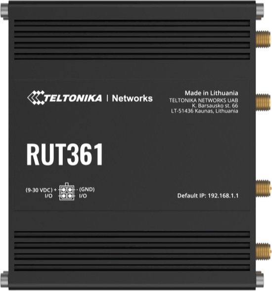 Teltonika RUT361 (EU) LTE CAT6 Router voor mobiele netwerken | bol