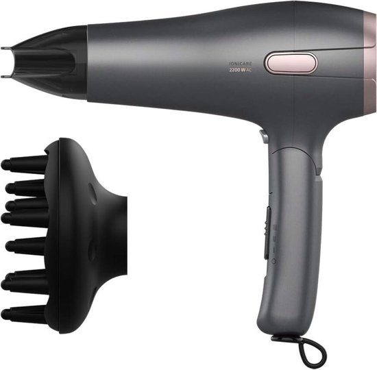 Haarfohn - Föhn met Diffuser – Krullen – Ionische Haardroger met ...
