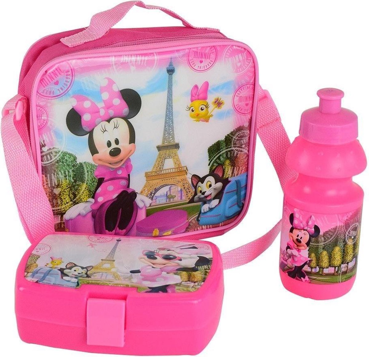 Disney Minnie Mouse Paris - Lunch set - Roze | bol.com