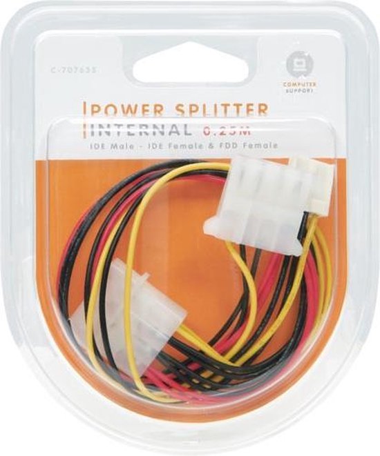 ICIDU IDE Power Splitter - Included Floppy, 25cm IDE 5.25'' IDE 3.5 ...