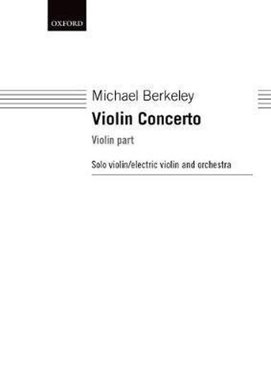 Violin Concerto, Michael Berkeley | 9780193517905 | Boeken | bol.com