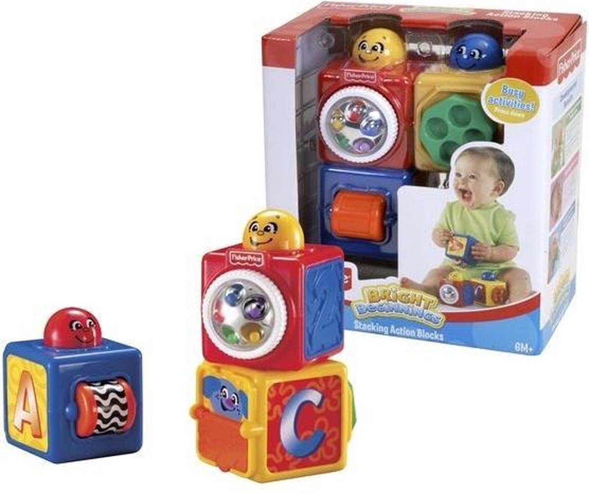 Fisher-price Stacking Action Blocks Stapelblokken 3-delig | bol.com