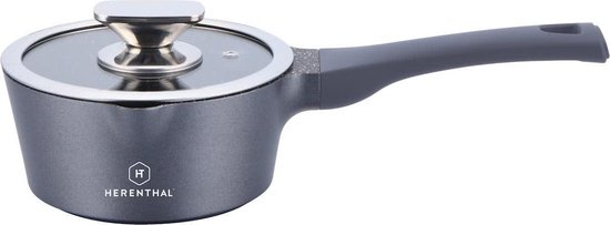 Quadra Herenthal Marmer Sauspan Ø 16cm met schenktuit Grijs | bol.com