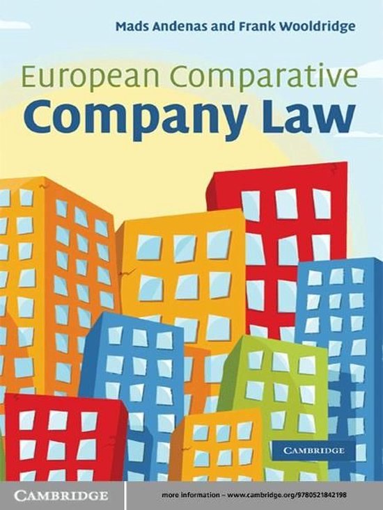 European Comparative Company Law (ebook), Mads Andenas, Ma Dphil Phd ...