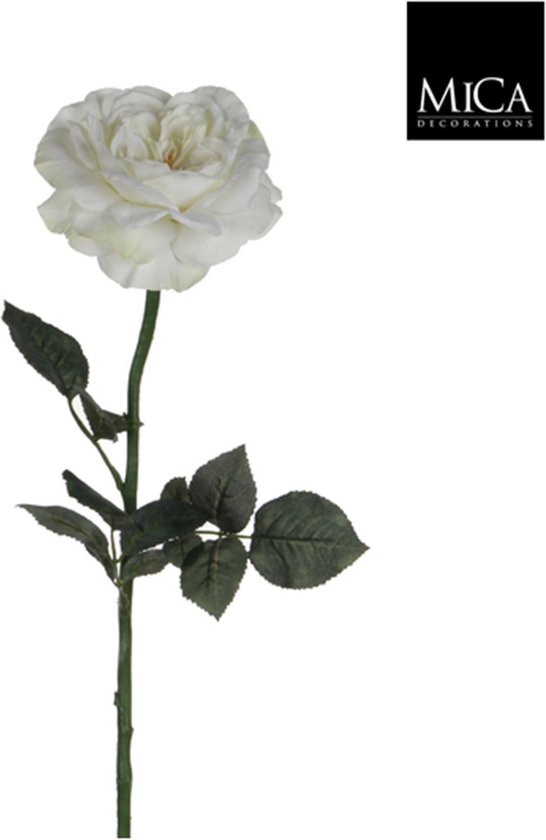 Mica Flowers roos Sophia maat in cm: 65 wit | bol.com