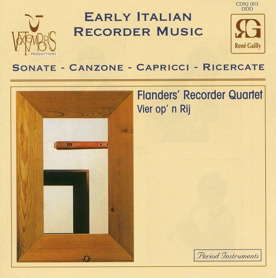 Early Italian Recorder Music, Flanders Recorder Quartet | CD (album ...