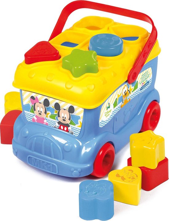 Baby Clementoni – Mickey Mouse Vormenbus – Blokkendoos – Babyspeelgoed ...