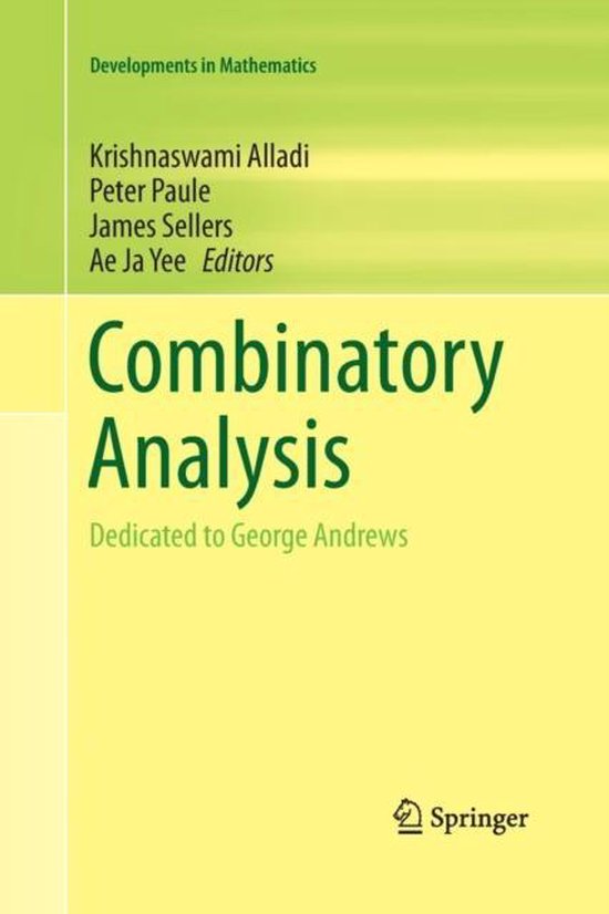 Developments in Mathematics- Combinatory Analysis | 9781489988355 ...