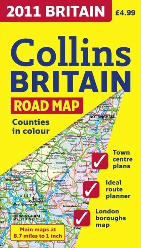 2011 Collins Map Of Britain | bol.com